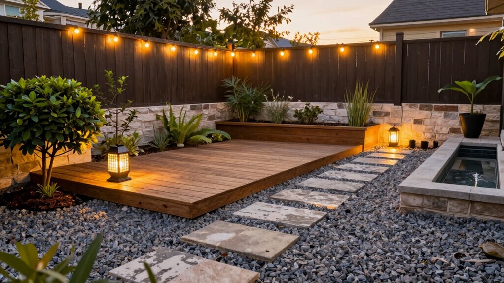 Small Garden Makeovers: Patio, Decking and Outdoor Lighting Ideas on a ...