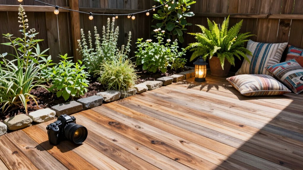 Small Garden Makeovers: Patio, Decking and Outdoor Lighting Ideas on a ...